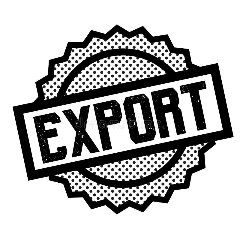 Export stamp on white stock vector. Illustration of exporting - 142259251