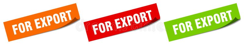For Export Sticker. for Export Square Isolated Sign Stock Vector ...