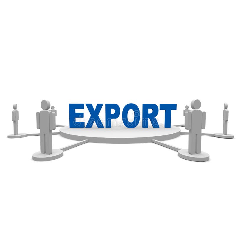 Flat Design Icons Export Import Set Stock Vector - Illustration of ...