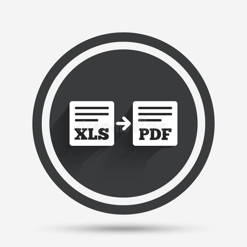 Export XML To PDF Icon. File Document Symbol Stock Vector ...