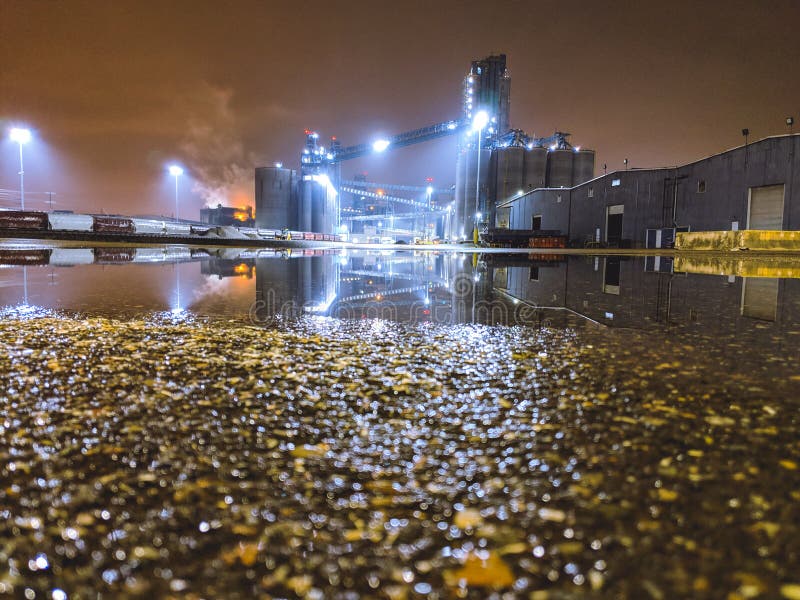 Grain Silos Night Stock Photos - Free & Royalty-Free Stock Photos from ...
