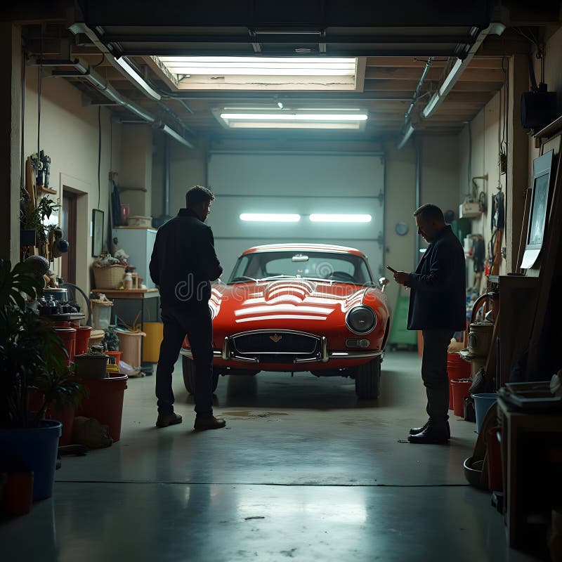 Unveiling Innovation: Exploring a New App in a Garage Setting Stock ...