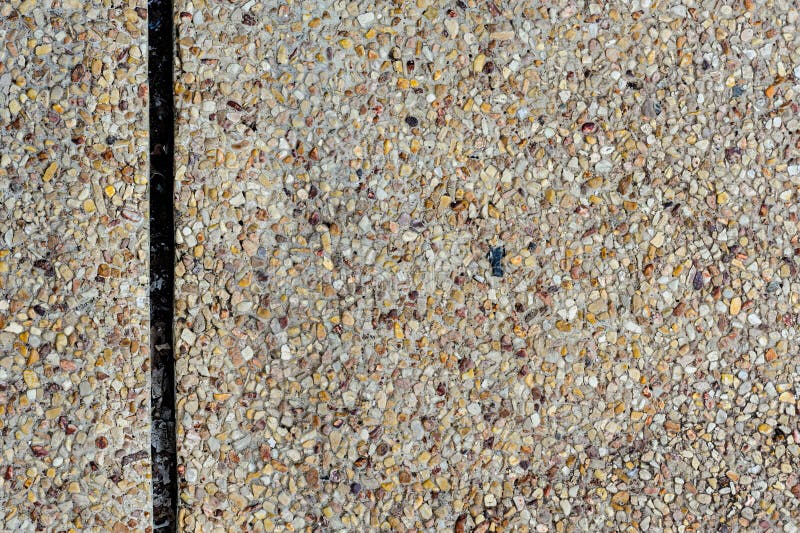 Exposed Aggregate Finish on the Floor Stock Image - Image of outdoor ...