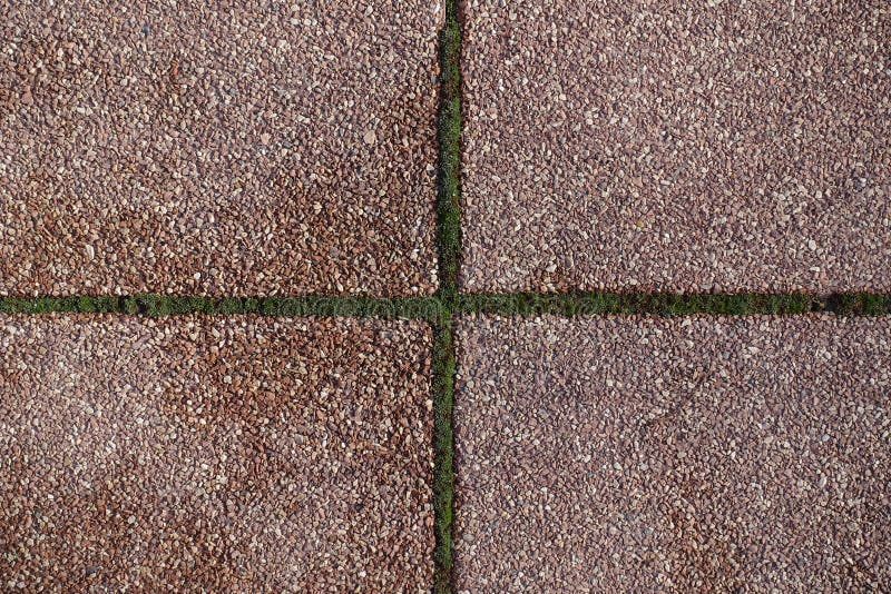 Exposed Aggregate Pavement with Crossed Joints Stock Photo - Image of ...
