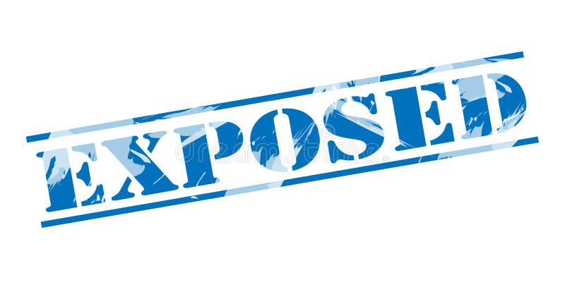 Exposed rubber stamp stock vector. Illustration of caught - 83355625