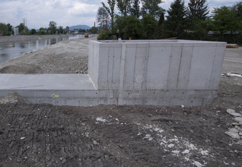 Exposed Concrete or Fair Faced Concrete Stock Photo - Image of cement ...