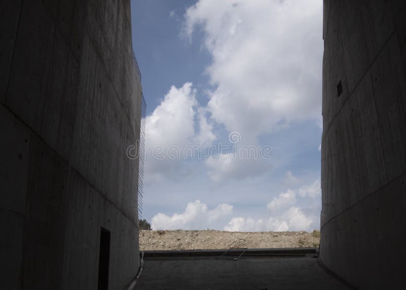 Exposed Concrete or Fair Faced Concrete Stock Image - Image of ...