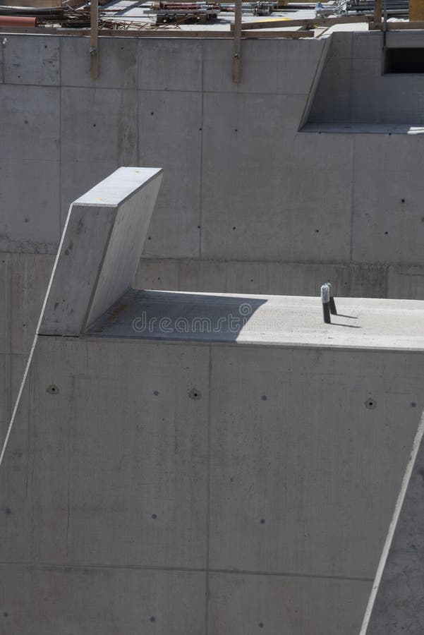 Exposed Concrete or Fair Faced Concrete Stock Image - Image of ...