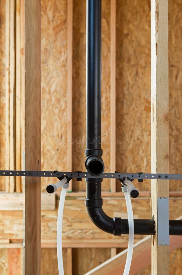 New Home Construction Lights And Ceiling, Detail Stock Image - Image of ...