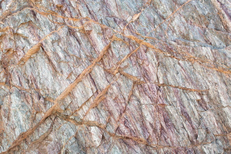 Exposed Rock Face with Detailed Geological Strata Patterns Stock Image ...