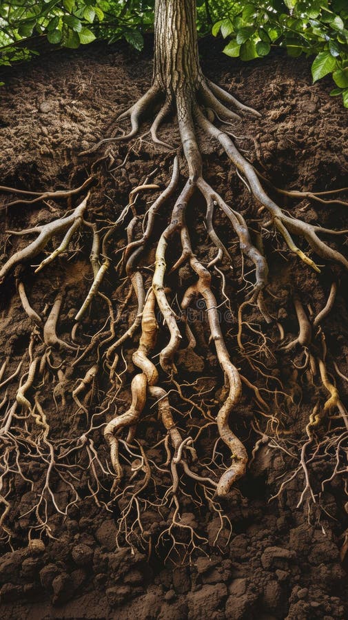 Exposed Tree Roots on Eroded Soil Stock Image - Image of texture ...