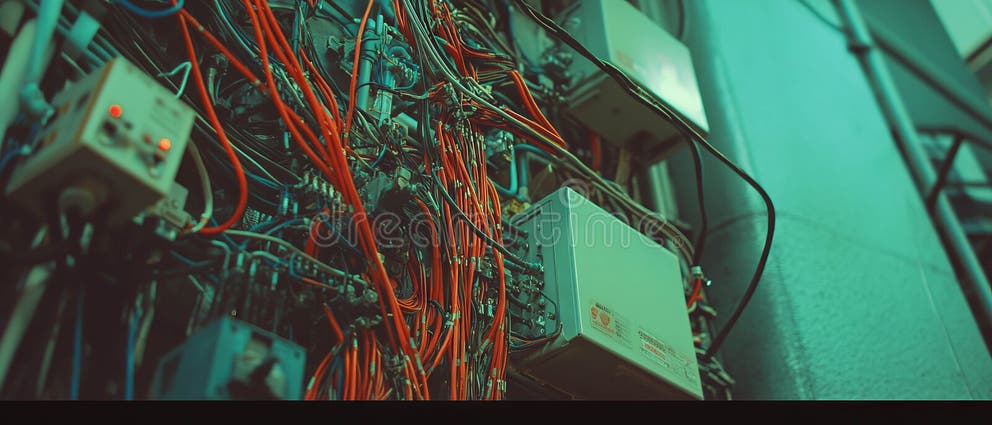 Complex Industrial Wiring with Tangled Cables in a Networked ...