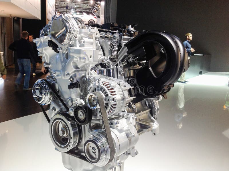Motores Modernos Mostram Mecanismos Internos Imagem de Stock - Imagem ...