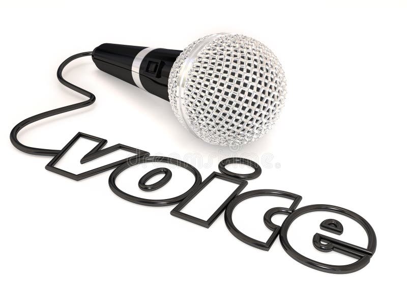 Exposition De Talent De Chant De Word De Corde De Microphone De Voix ...