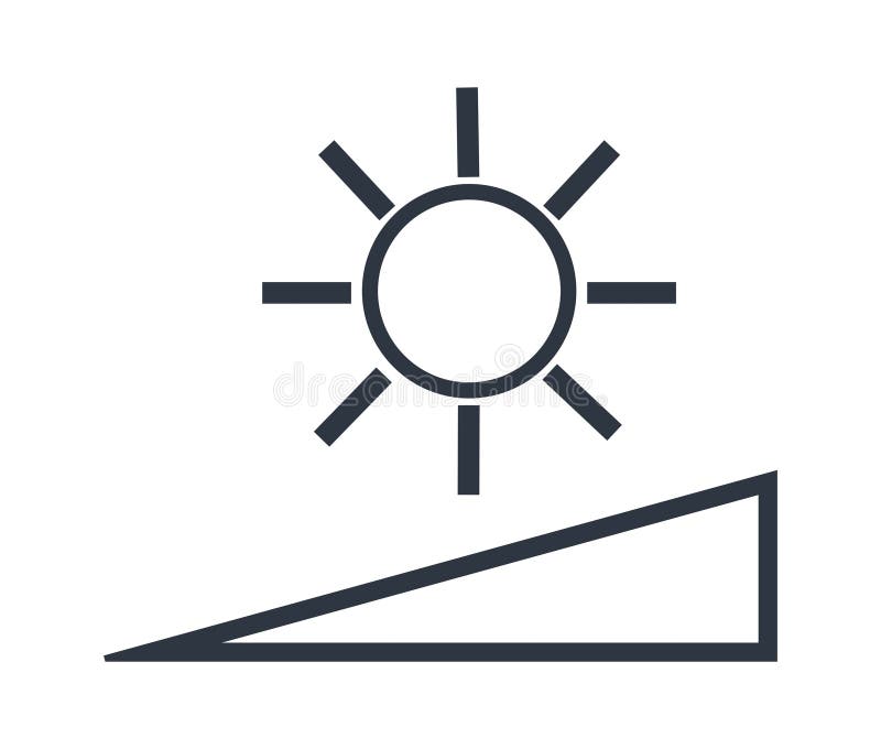 Exposure Adjustment Symbol. Stock Vector - Illustration of 1954 ...