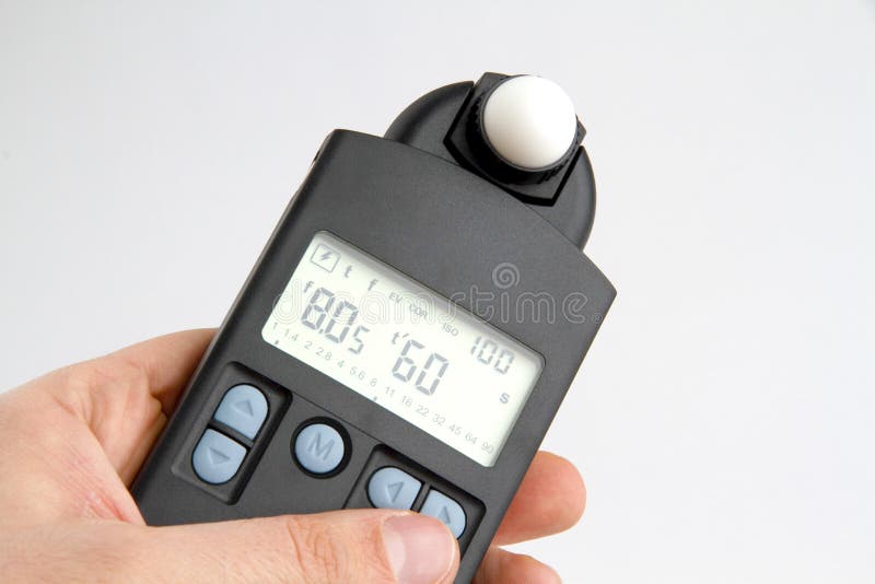 Exposure meter stock photo. Image of grey, isolated, exposure - 36726642