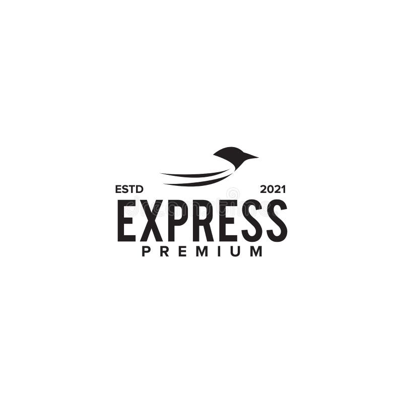 Express Bird Logo Design Template Stock Vector - Illustration of logo ...