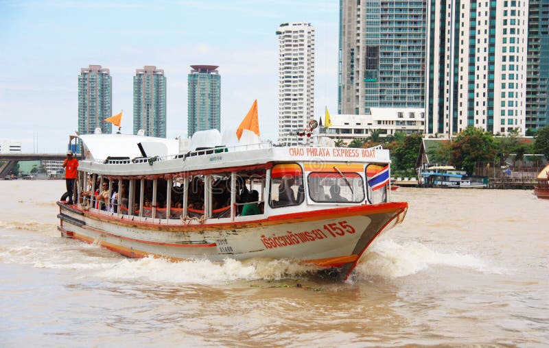 Express boat Bangkok editorial photo. Image of tourist - 43108111