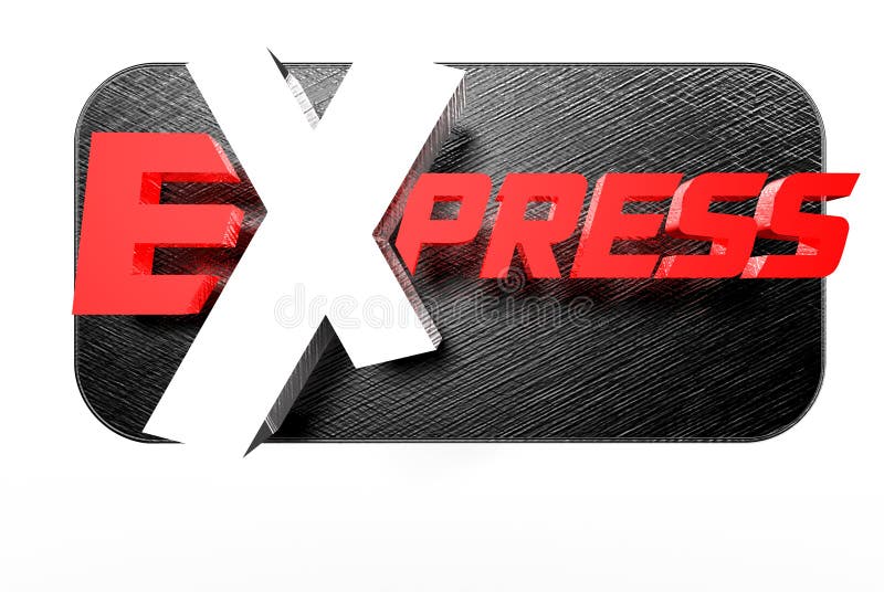 Express 3D. stock image. Image of abstract, package - 129698051