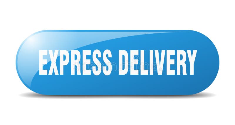 Express Delivery Button. Express Delivery Sign. Key. Push Button Stock ...