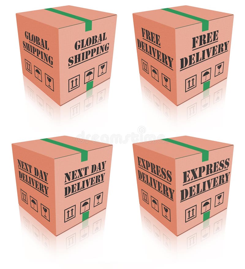 Package Delivery Mail Order Logistics Stock Illustration - Illustration ...