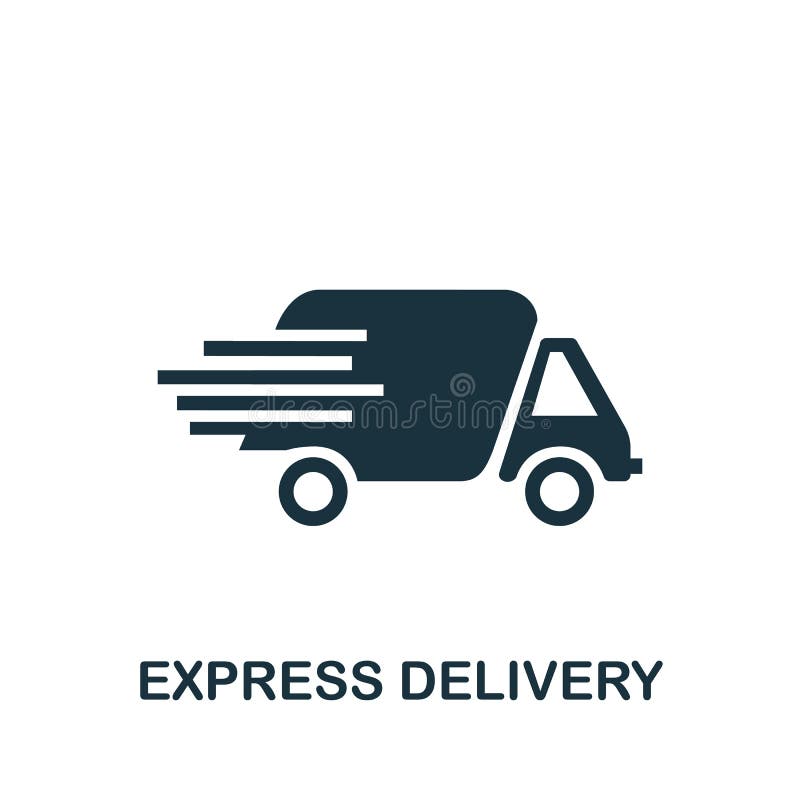 Express Delivery Line Icon. Monochrome Simple Express Delivery Outline ...