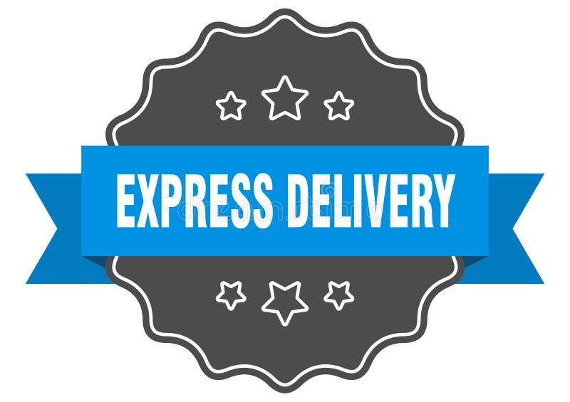 Express delivery label stock vector. Illustration of express - 194926155