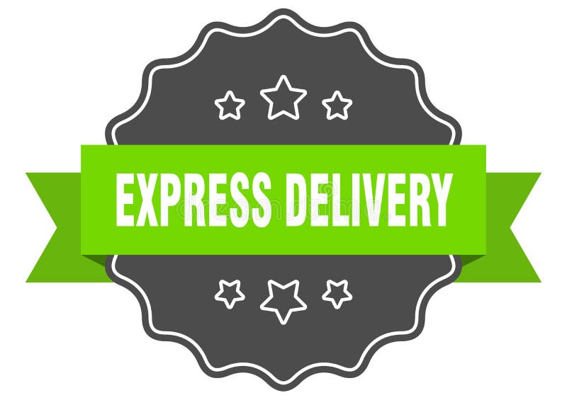 Express delivery label stock vector. Illustration of express - 194919709