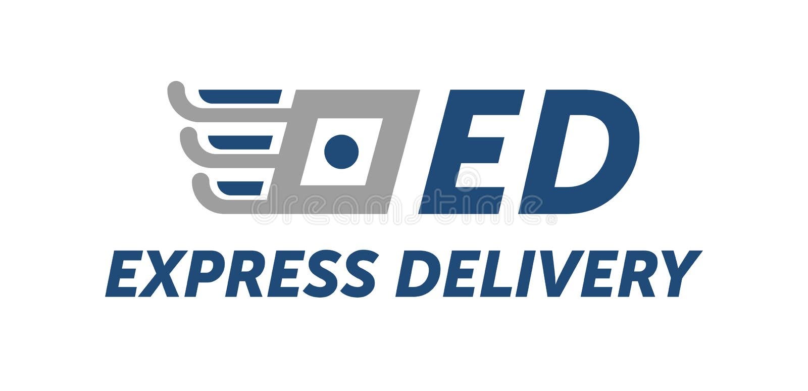 Delivery Logo Template. QUICK DELIVERY LOGO DESIGN Stock Vector ...