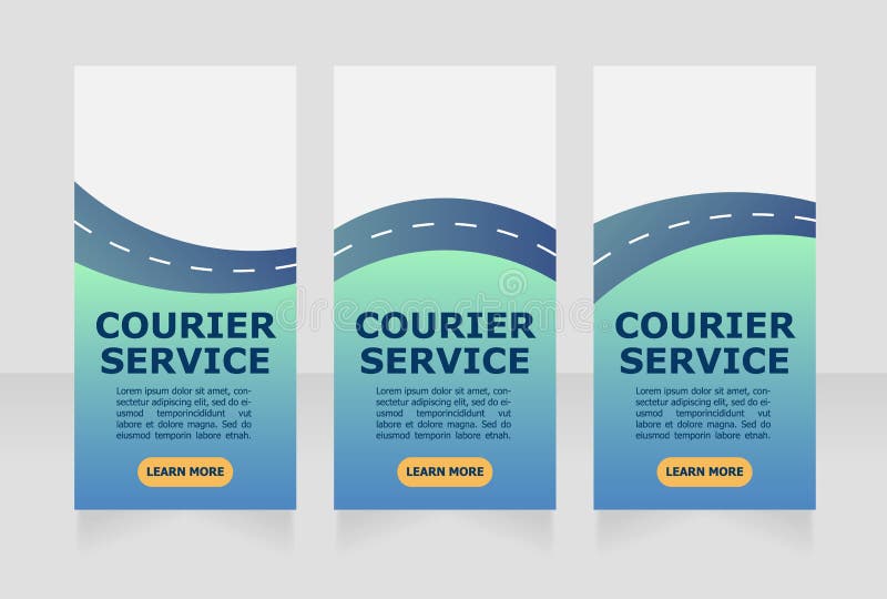 Express Delivery Promotional Web Banner Design Template Stock Vector ...