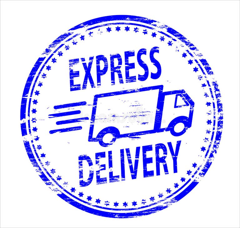 Express Delivery Rubber Stamp Stock Vector - Illustration of label ...