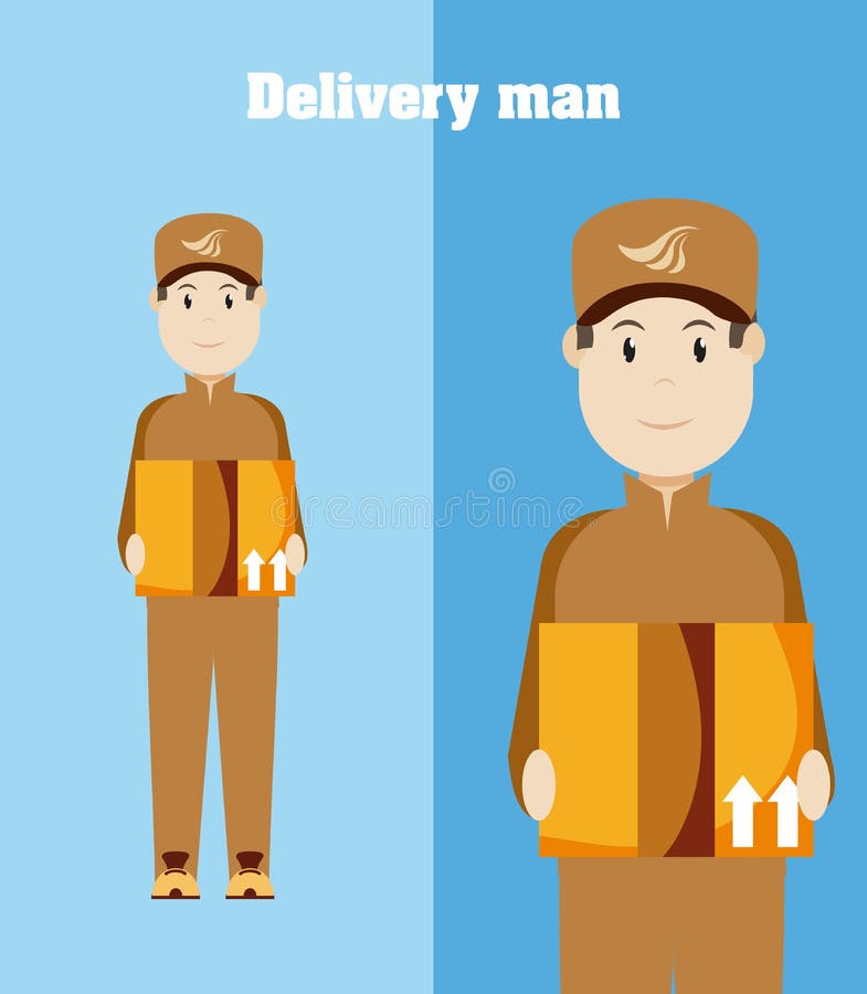 Express delivery service stock illustration. Illustration of cartoons ...