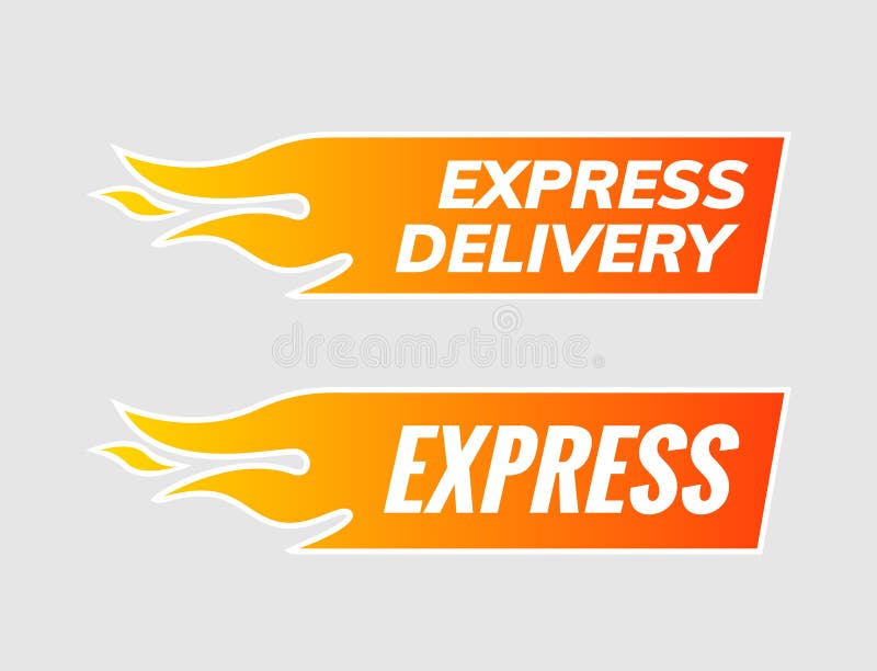 Express Delivery Service Courier Icon. Express Delivery Shipping ...