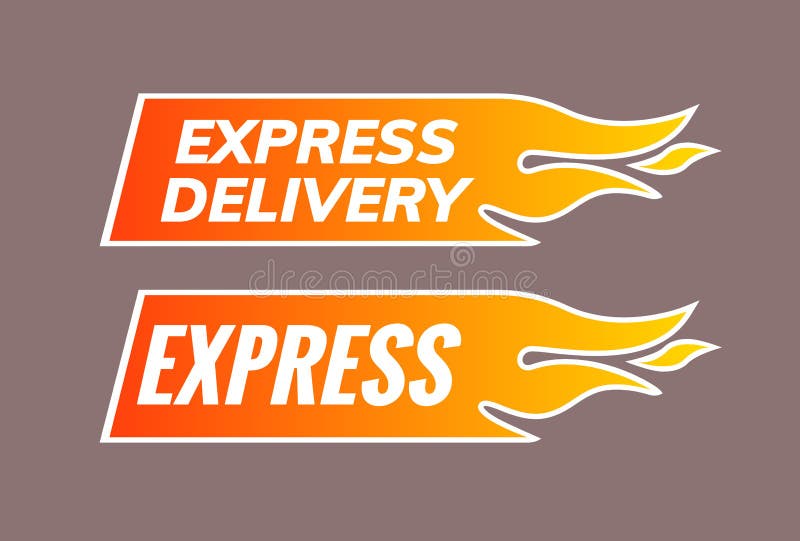 Express Delivery Service Courier Icon. Express Delivery Shipping ...