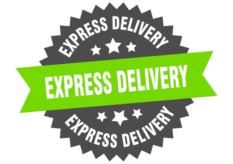 Express Delivery Sign. Express Delivery Circular Band Label. Express ...