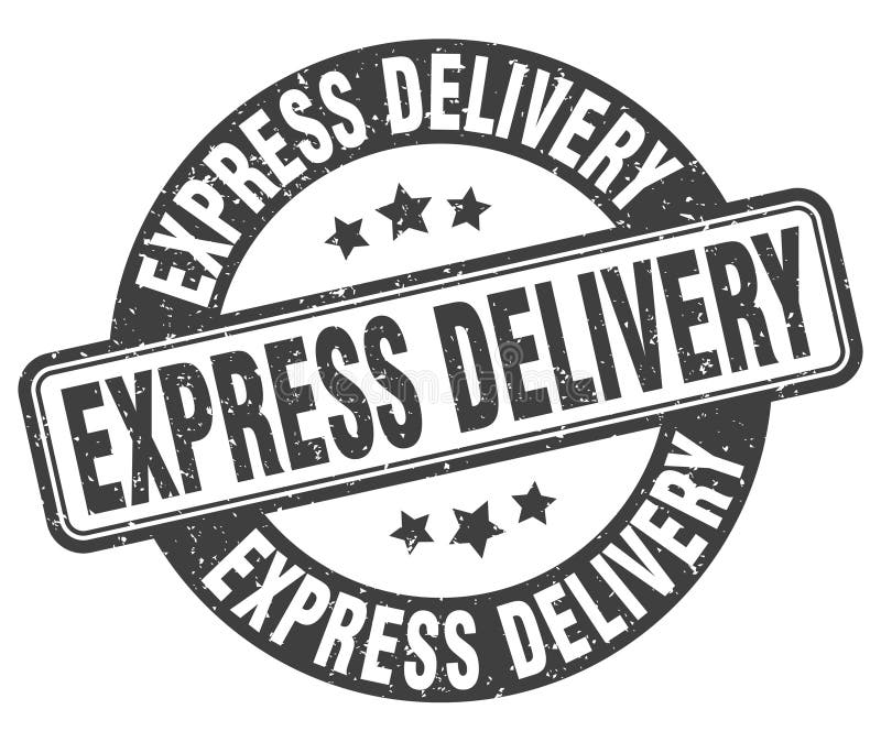 Express Delivery Stamp. Express Delivery Label. Round Grunge Sign Stock ...