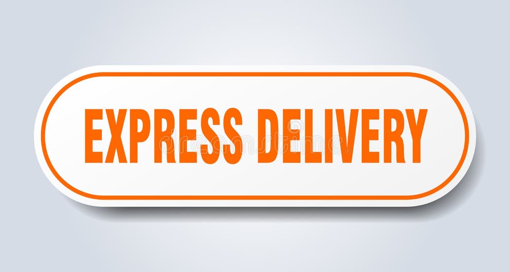 Express delivery sticker. stock vector. Illustration of peeler - 197143719