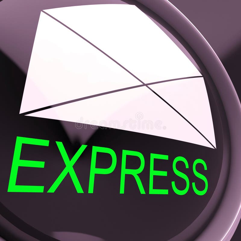 Express Envelope Means Fast and Priority Post Stock Illustration ...