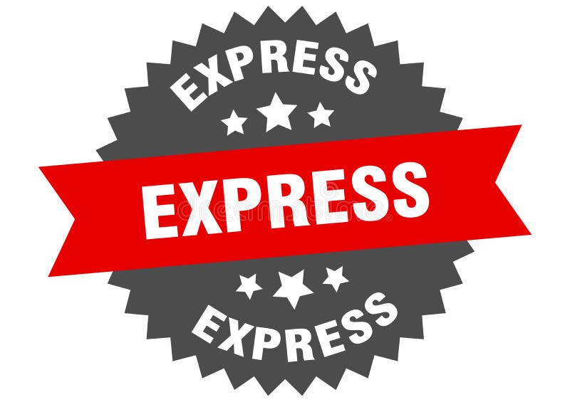Express stock vector. Illustration of seal, sign, circle - 160548331