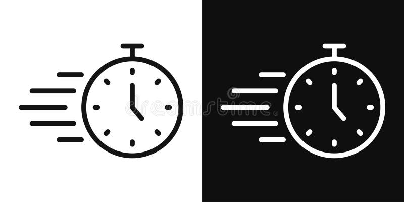 Express Icon Set. Fast Delivery Vector Symbol. Quick, Rapid or Speedy ...