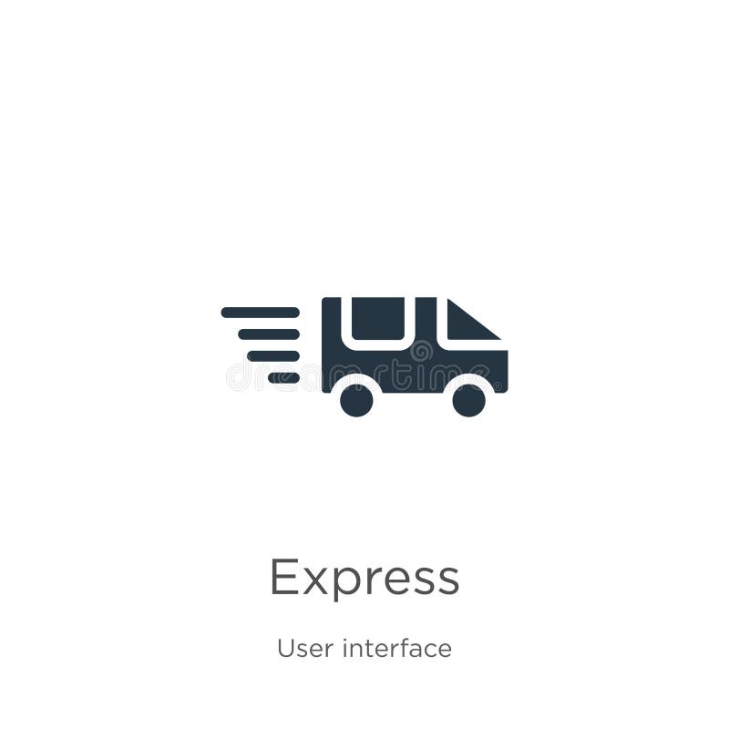 Express Icon Vector. Trendy Flat Express Icon from User Interface ...