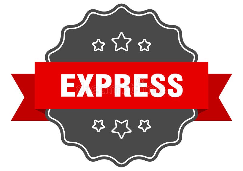 Express label stock vector. Illustration of vignette - 160027707