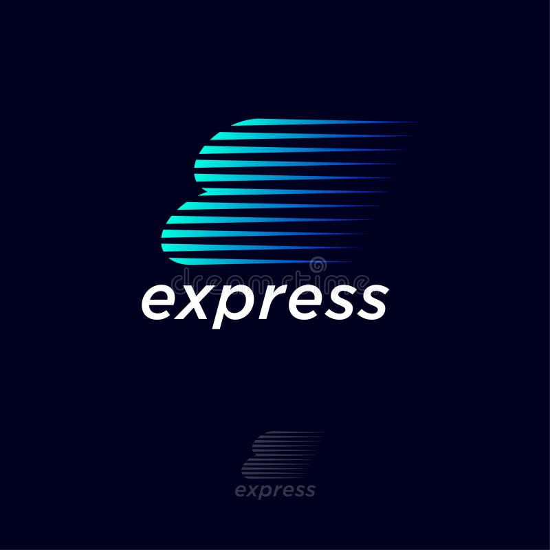 Express Logo. Logistic and Delivery Company Emblem. E Monogram. Stock ...