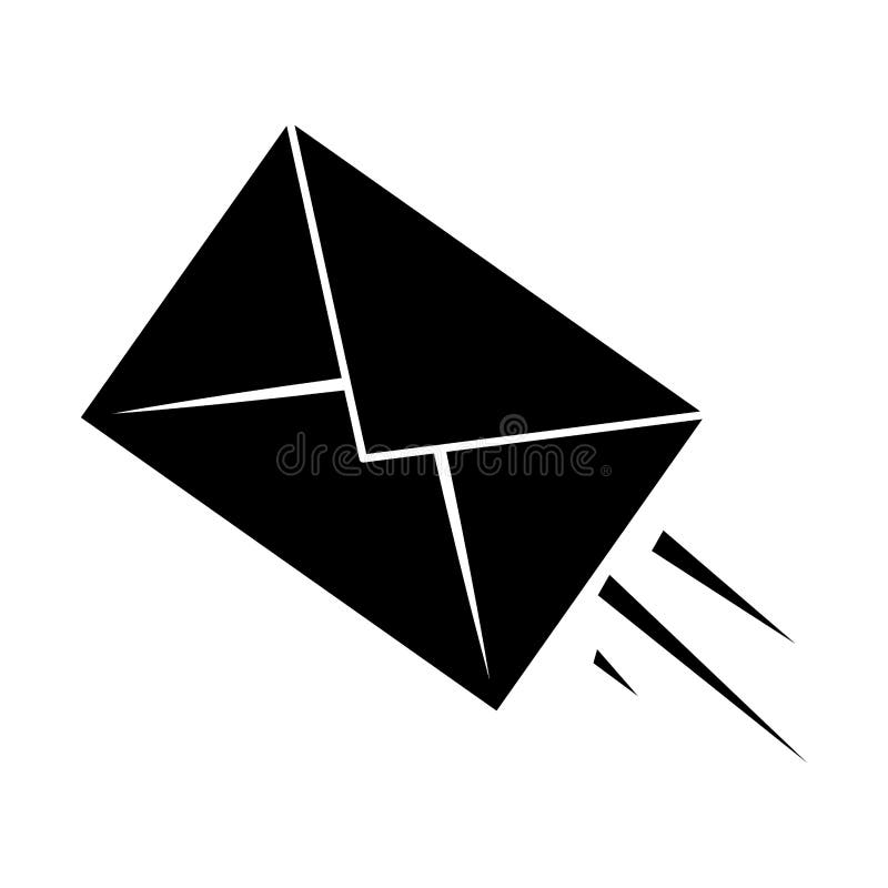 Express Mail Email Envelope Pictogram Stock Vector - Illustration of ...