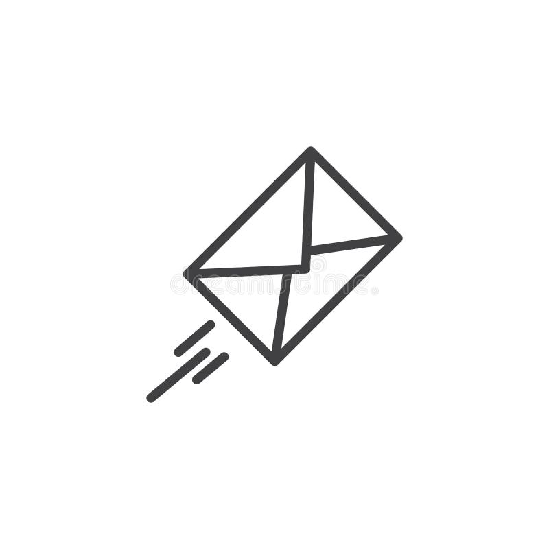 Express Mail Linear Icon. Modern Outline Express Mail Logo Conce Stock ...