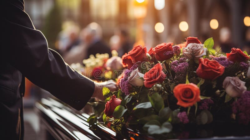 Express Mourning at a Funeral Stock Photo - Image of mourn, condolences ...