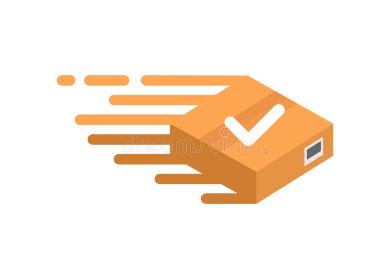 Express Package Delivery. Simple Flat Illustration Stock Vector ...