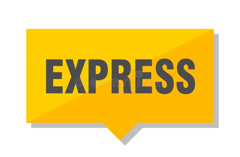 Express price tag stock vector. Illustration of label - 118936122