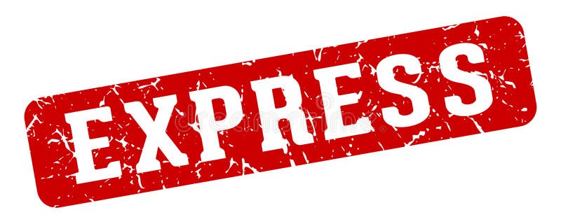 Express Rectangular Sign. Express Stamp Stock Vector - Illustration of ...