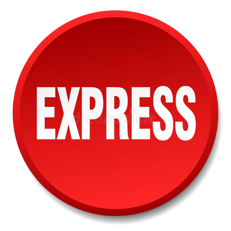 Express button stock vector. Illustration of shiny, vector - 122711609